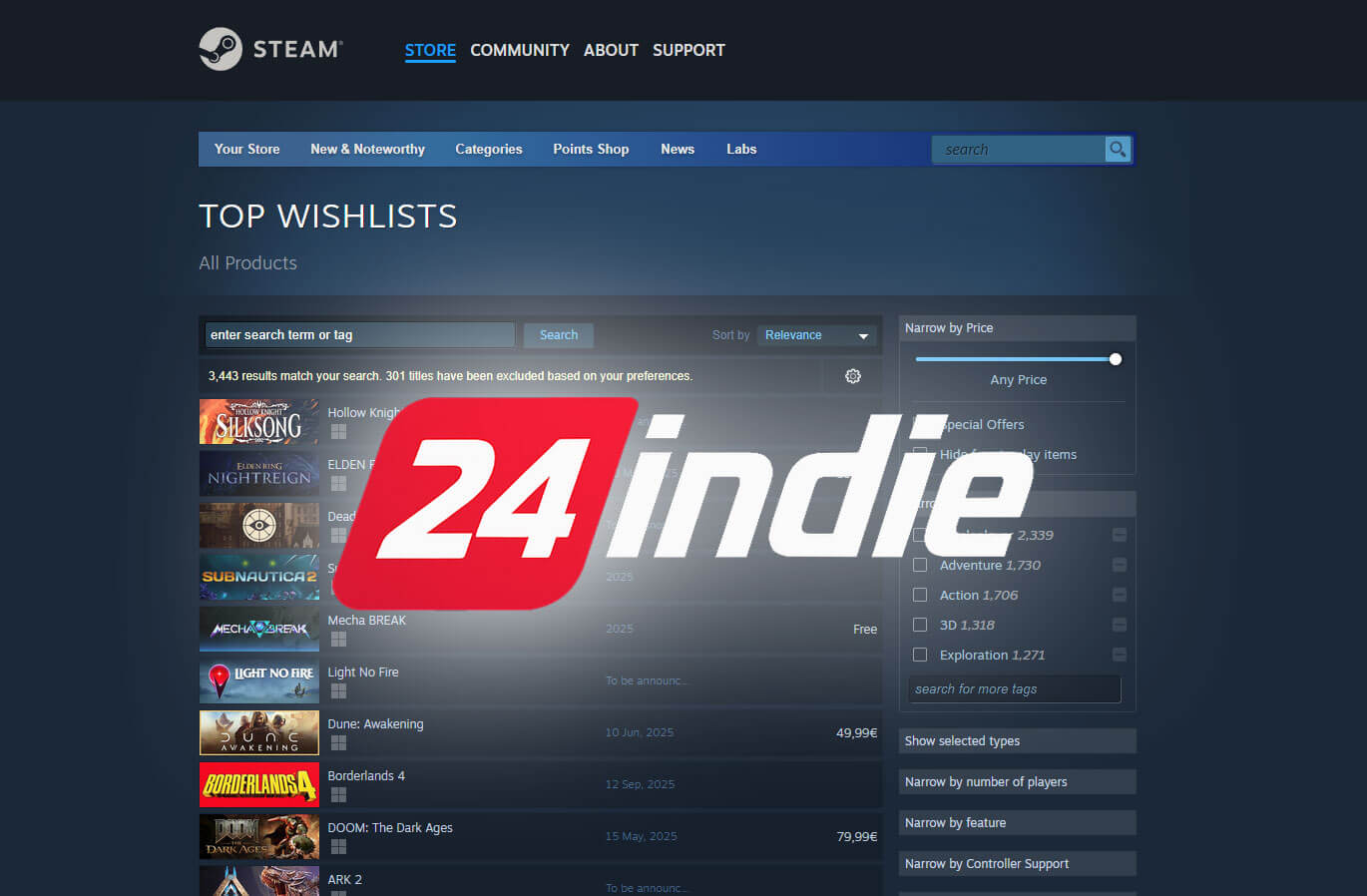 How to Get More Wishlists on Steam: Top 10 Tips for Indie Devs - 24indie
